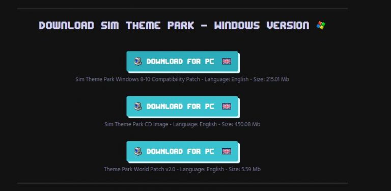 How to Install Sim Theme Park on Windows 10 | Pleasant Sims